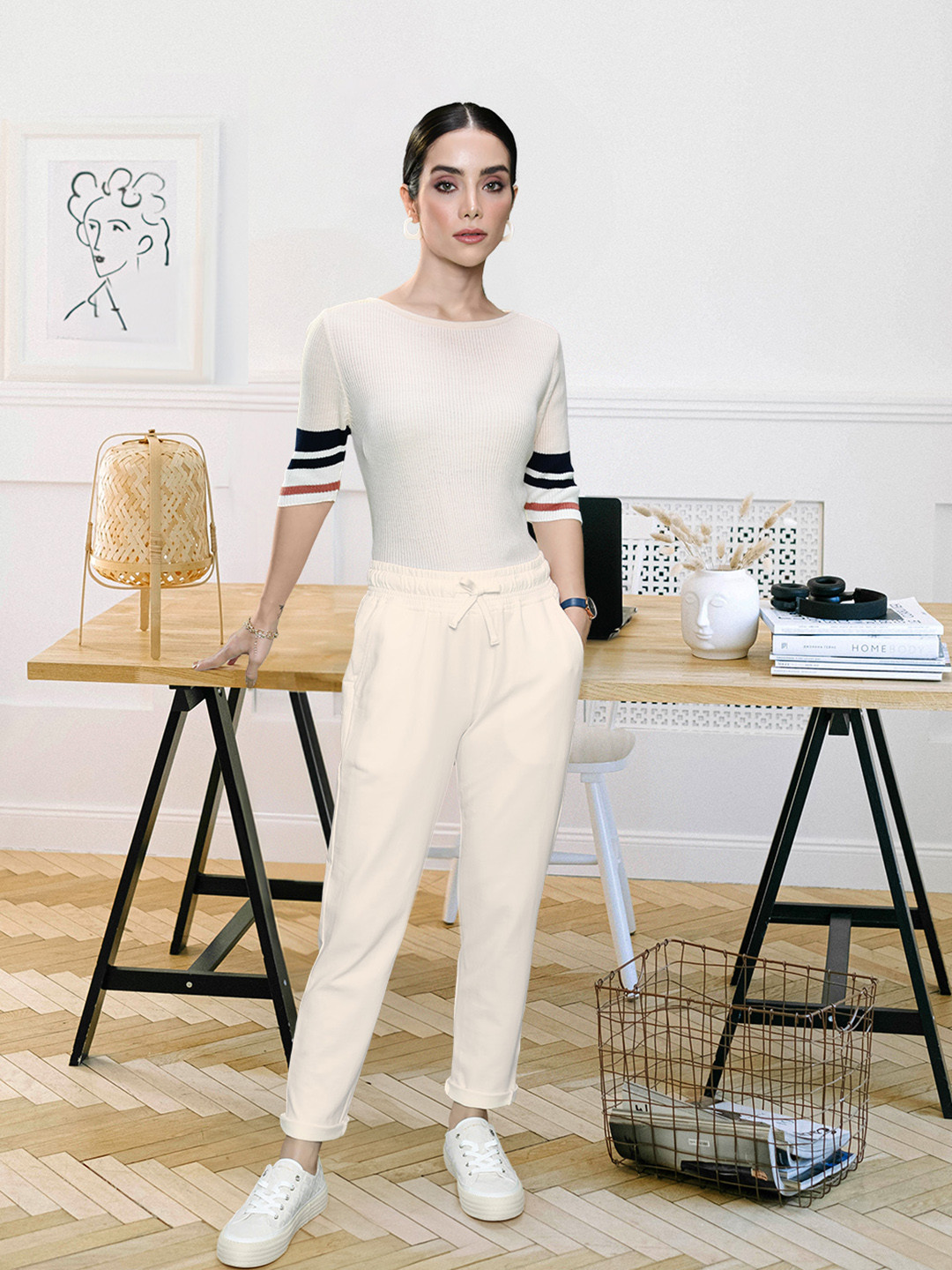 Buy Her By Invictus Women Solid Track Pants - Track Pants for Women ...