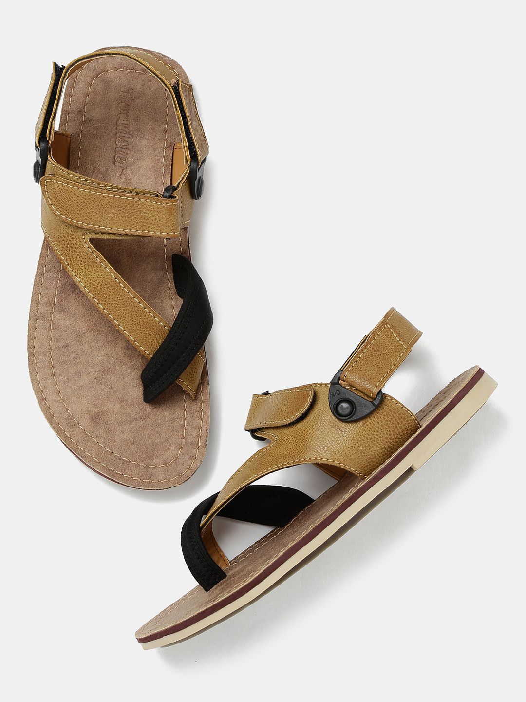 Buy Roadster Men Tan Brown Sandals - Sandals for Men 1589553 | Myntra