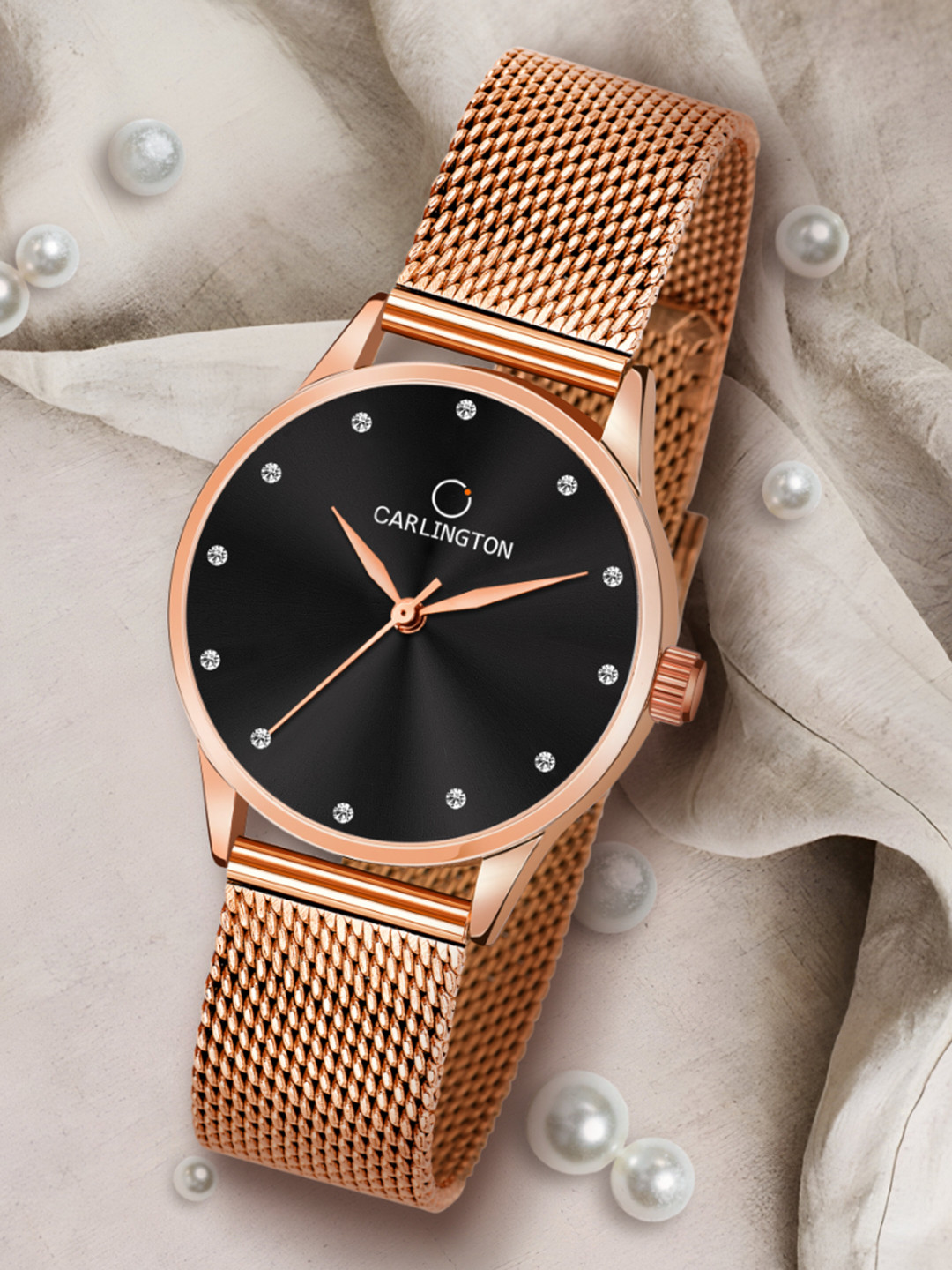 Buy CARLINGTON Women Embellished Dial Analogue Watch Carlington CT2009 ...