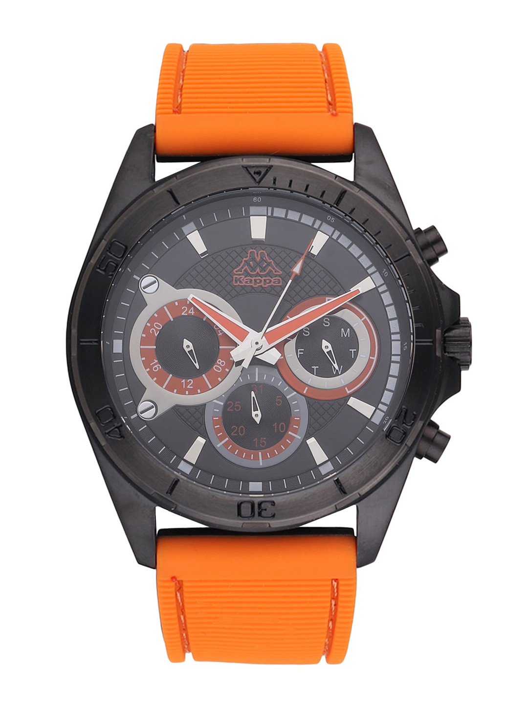 Buy Kappa Men Black Dial & Black Straps Analogue Watch KP 1403M D OR ...