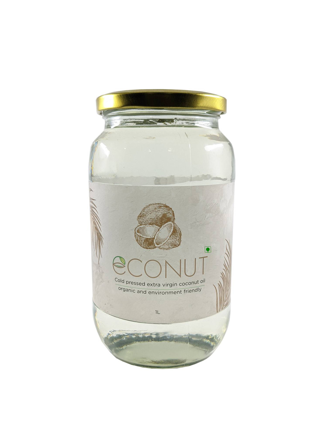 Buy ECONUT Unisex Transparent Cold Pressed Extra Virgin Coconut Oil 1L ...