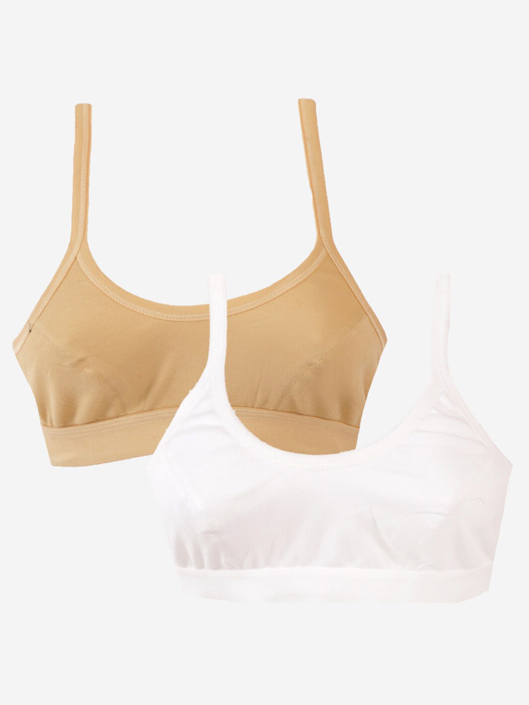 Buy YK Girls Pack Of 2 White & Tan Beginners Bra - Bra for Girls ...