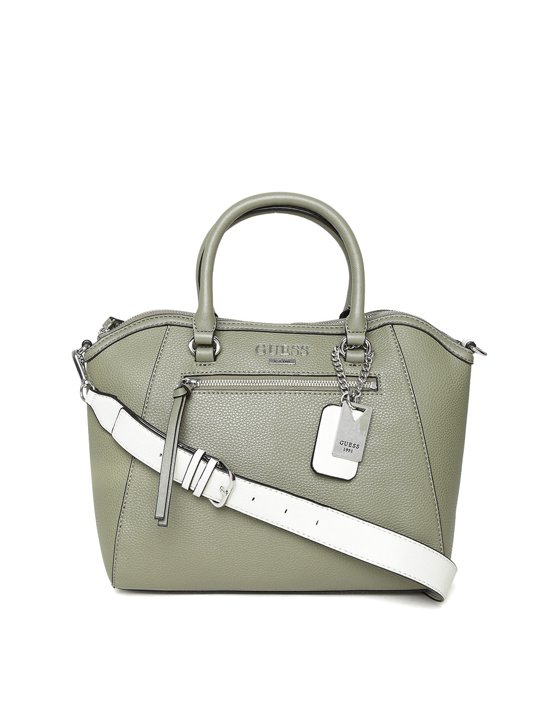 Buy GUESS Olive Green Handbag With Sling Strap - Handbags for Women ...