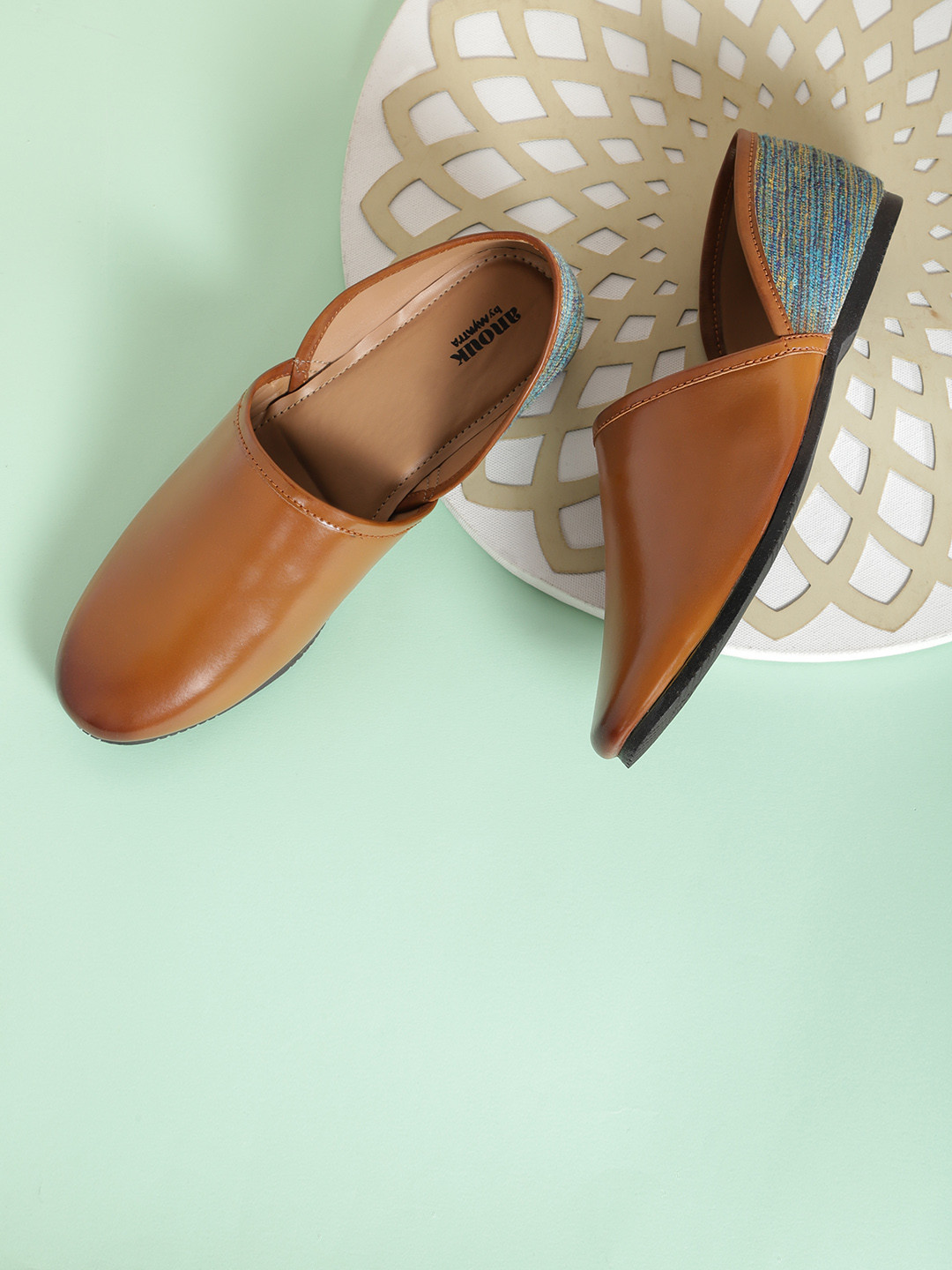 Buy Anouk Men Tan Brown Shoe Style Mojaris - Casual Shoes for Men ...