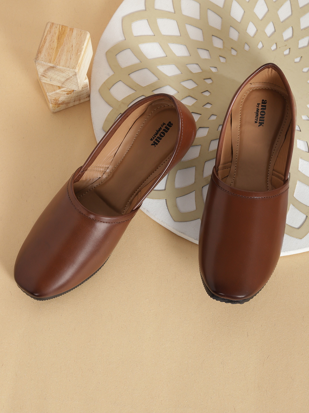 Buy Anouk Men Brown Shoe Style Mojaris - Casual Shoes for Men 15913644 ...