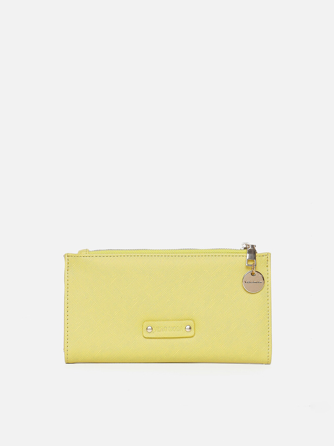 Buy Vero Moda Women Yellow & Gold Toned PU Two Fold Wallet - Wallets ...