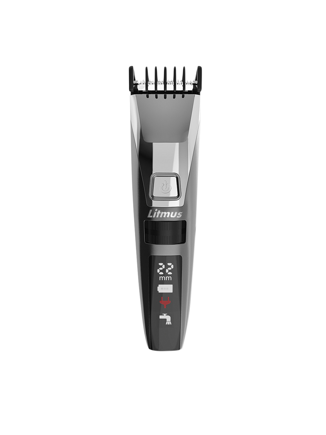 Buy Litmus Black & Grey Stubble Pro DT1100 Corded Cordless Waterproof Beard Trimmer - Trimmer ...