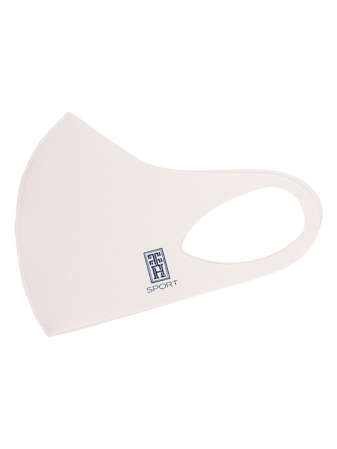 Buy The Tie Hub Kids White Solid Single Ply Outdoor Cloth Mask ...