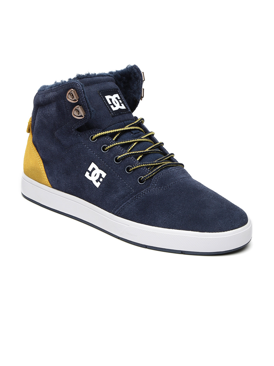 Buy DC Men Navy Blue Crisis Suede Skate Shoes - Casual Shoes for Men ...