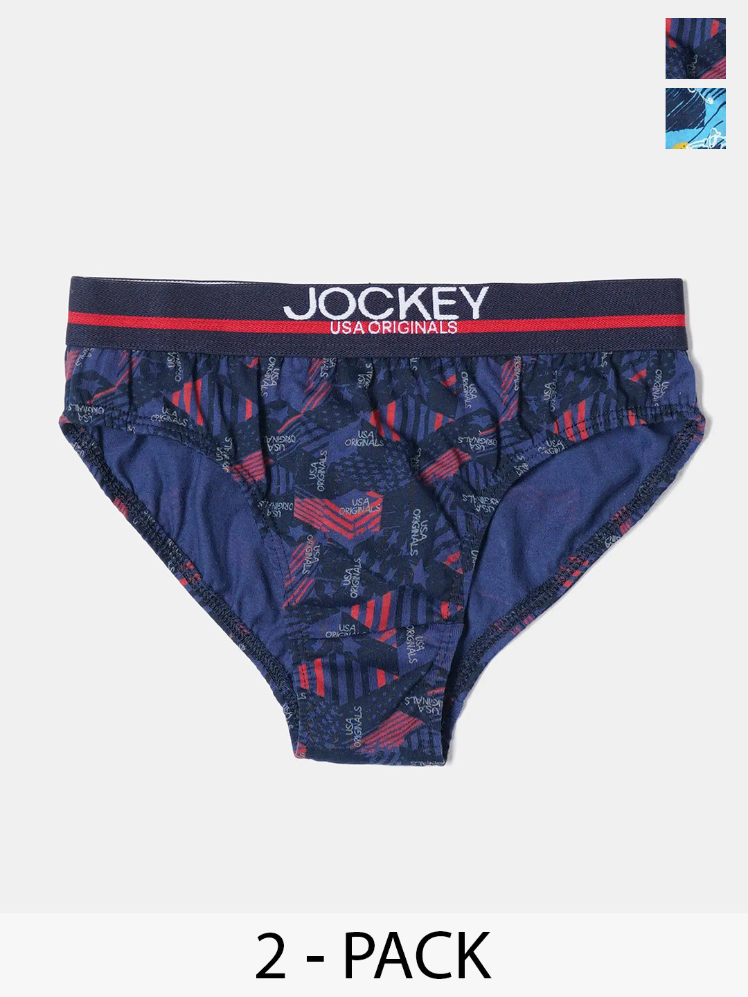 Buy Jockey Boy Pack Of 2 Super Combed Cotton Printed Brief With ...
