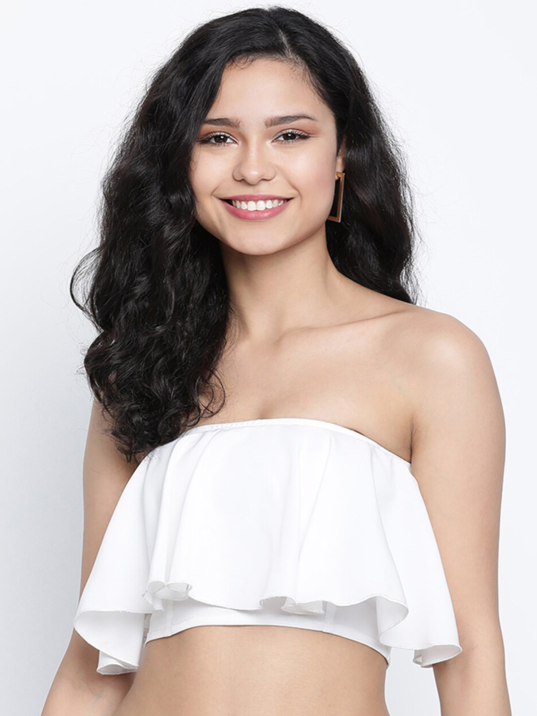 Buy DRAAX Fashions Women White Off Shoulder Tube Top - Tops for Women ...