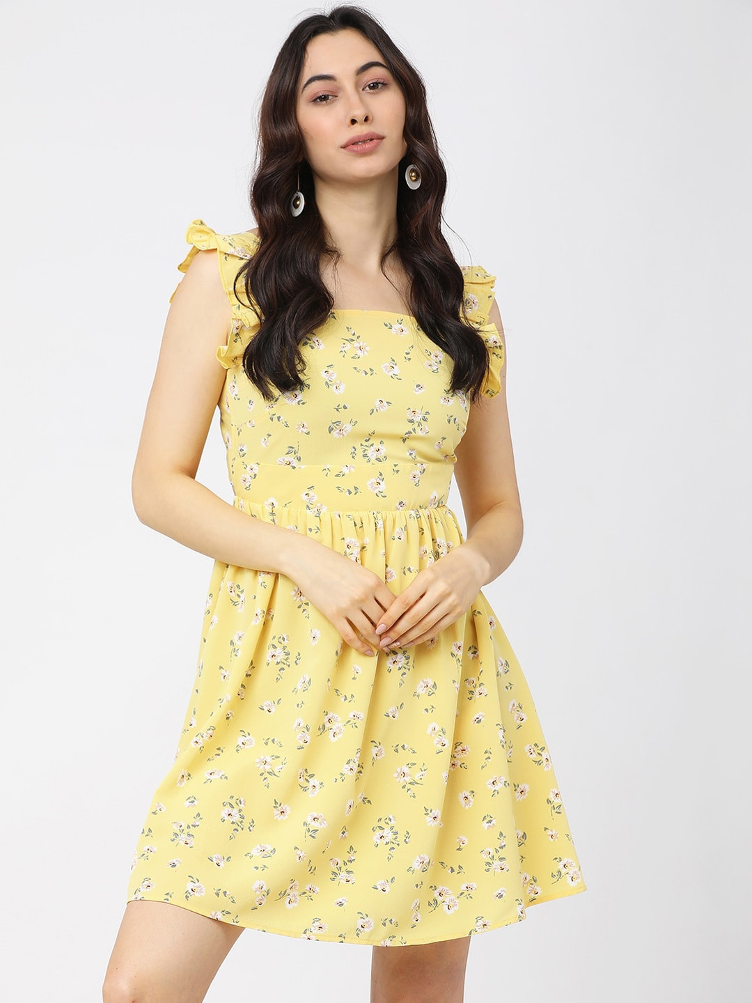 Buy Tokyo Talkies Yellow Floral Dress - Dresses for Women 15953952 | Myntra