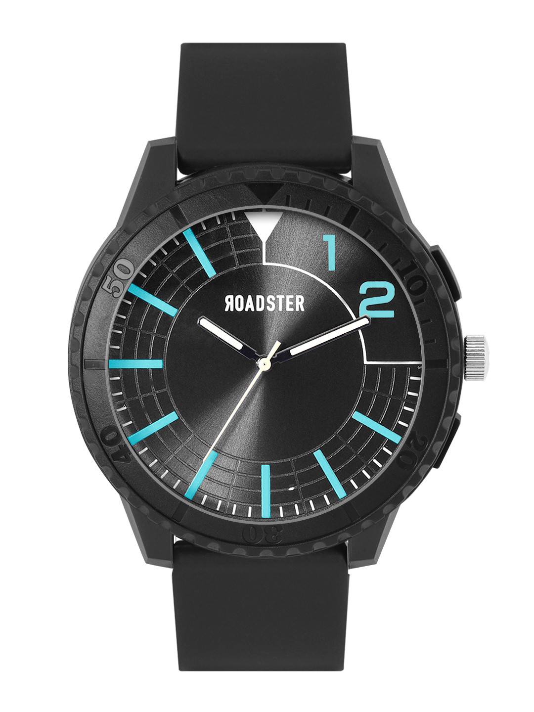 Buy The Roadster Lifestyle Co Men Black Solid Dial & Black Regular ...