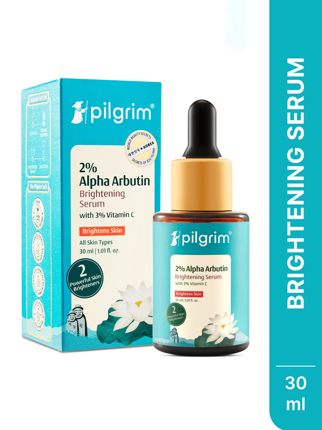 Buy Pilgrim Alpha Arbutin & Vitamin C Skin Brightening Face Serum For ...