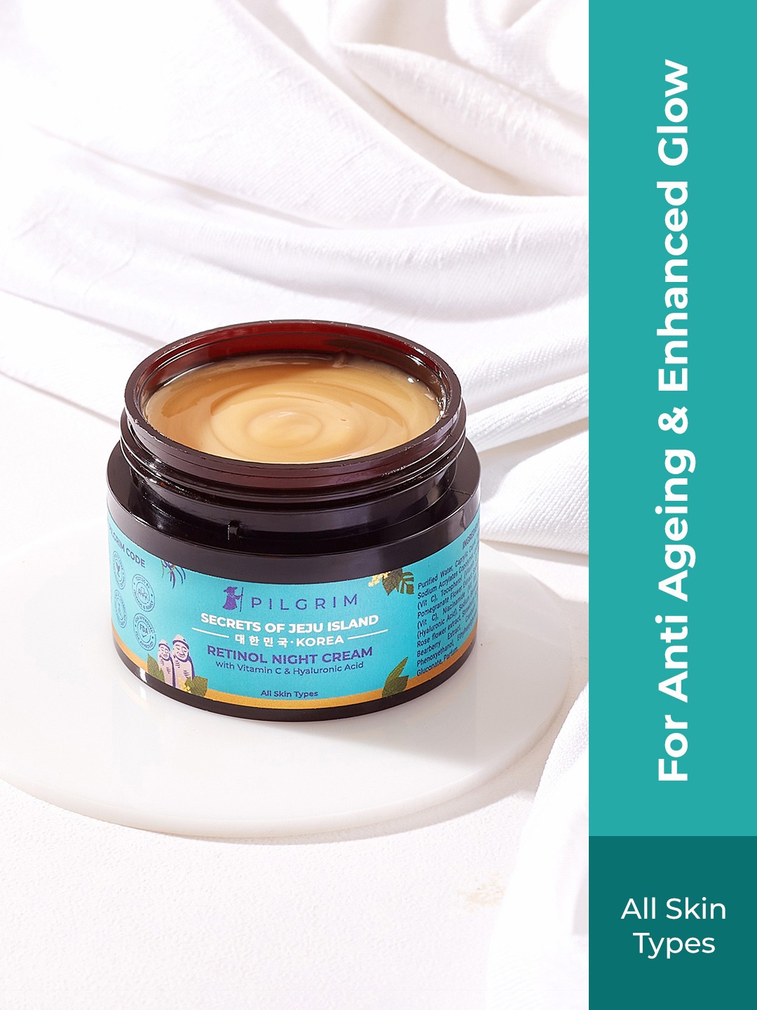 Buy Pilgrim Retinol Anti Ageing Night Cream With Vitamin C And Hyaluronic