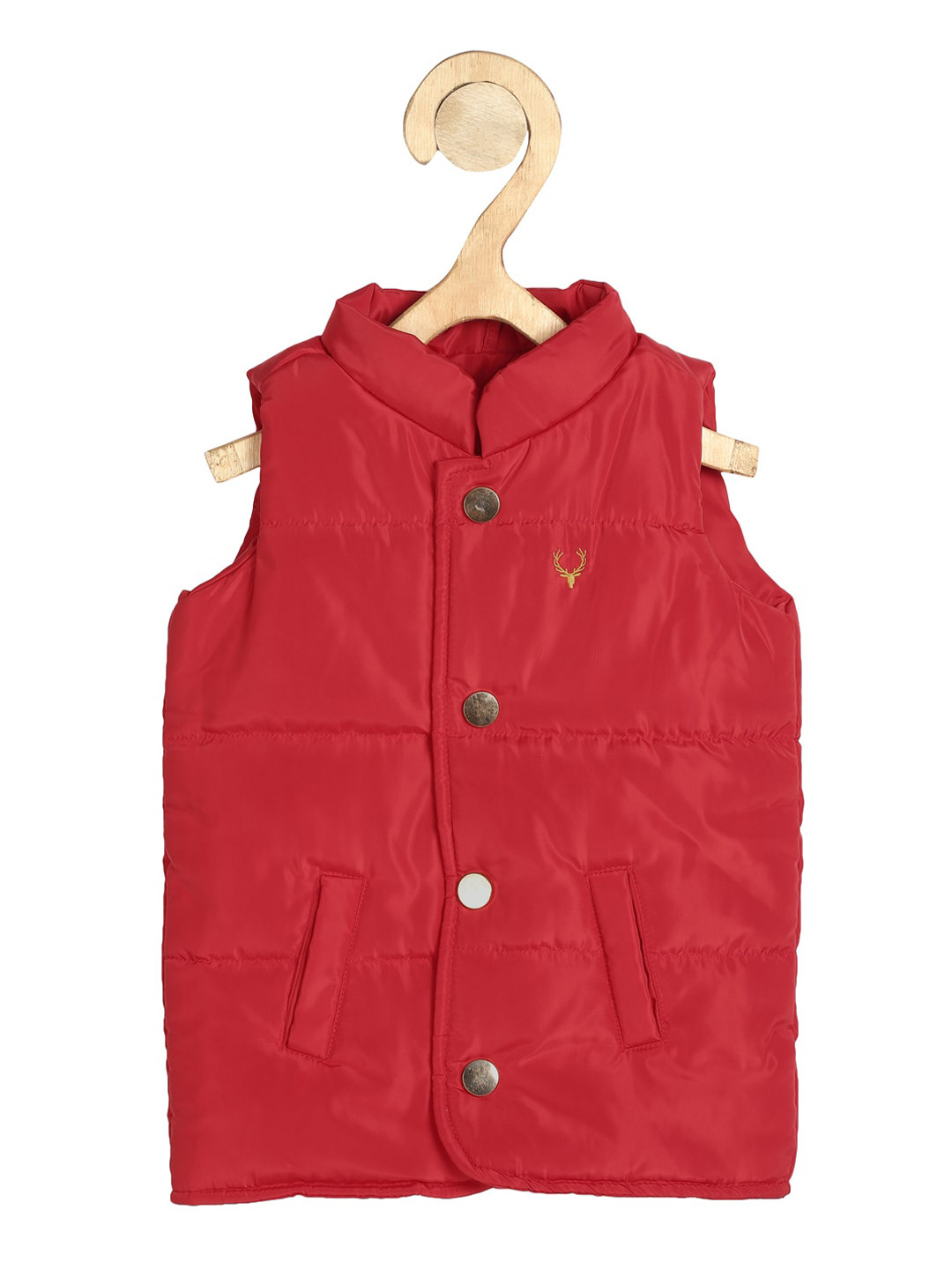 Buy Allen Solly Junior Boys Red Padded Jacket - Jackets for Boys ...
