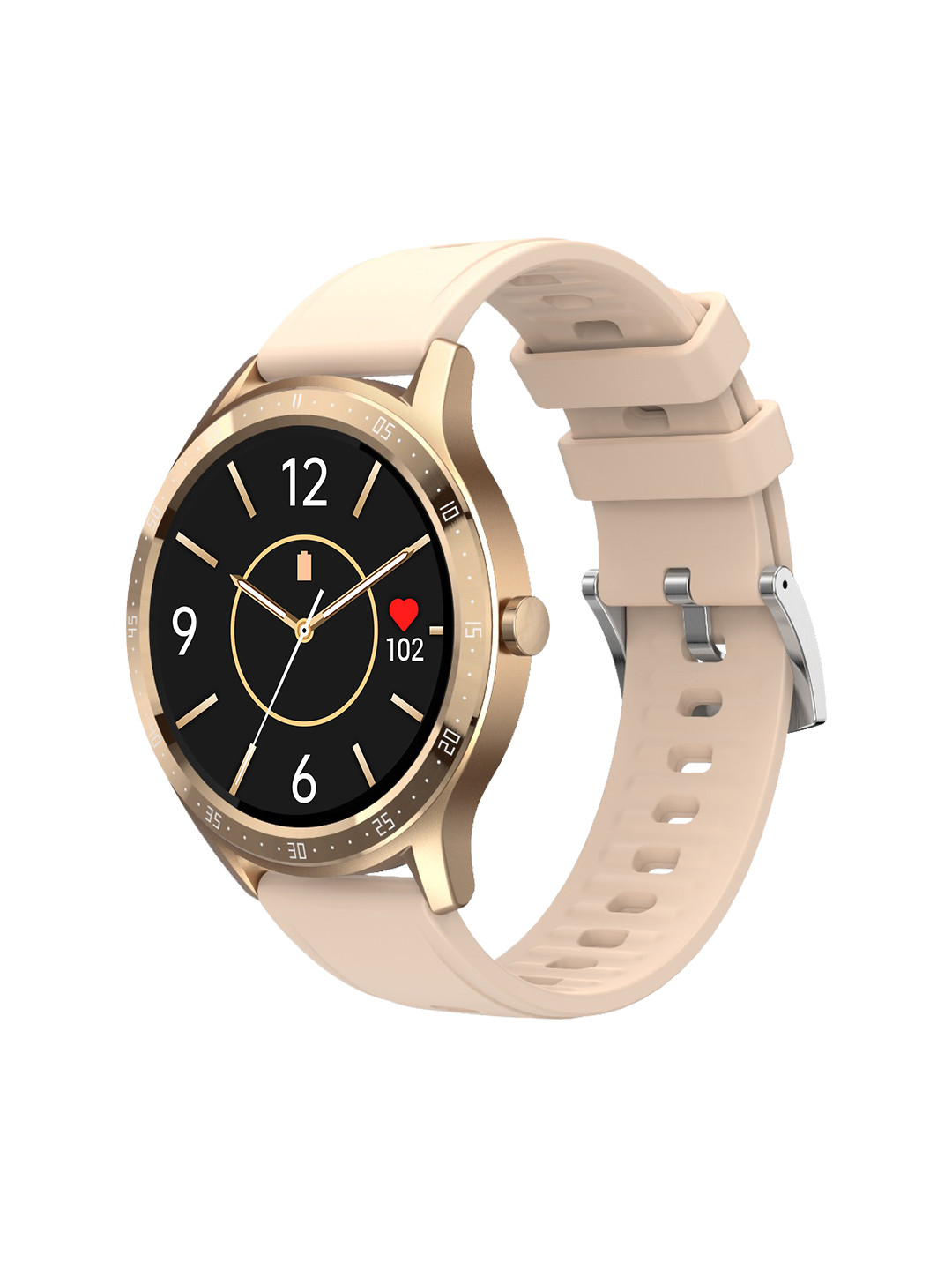 Buy Fire Boltt 360 Large Display In Built Games SpO2 Smartwatch Gold ...