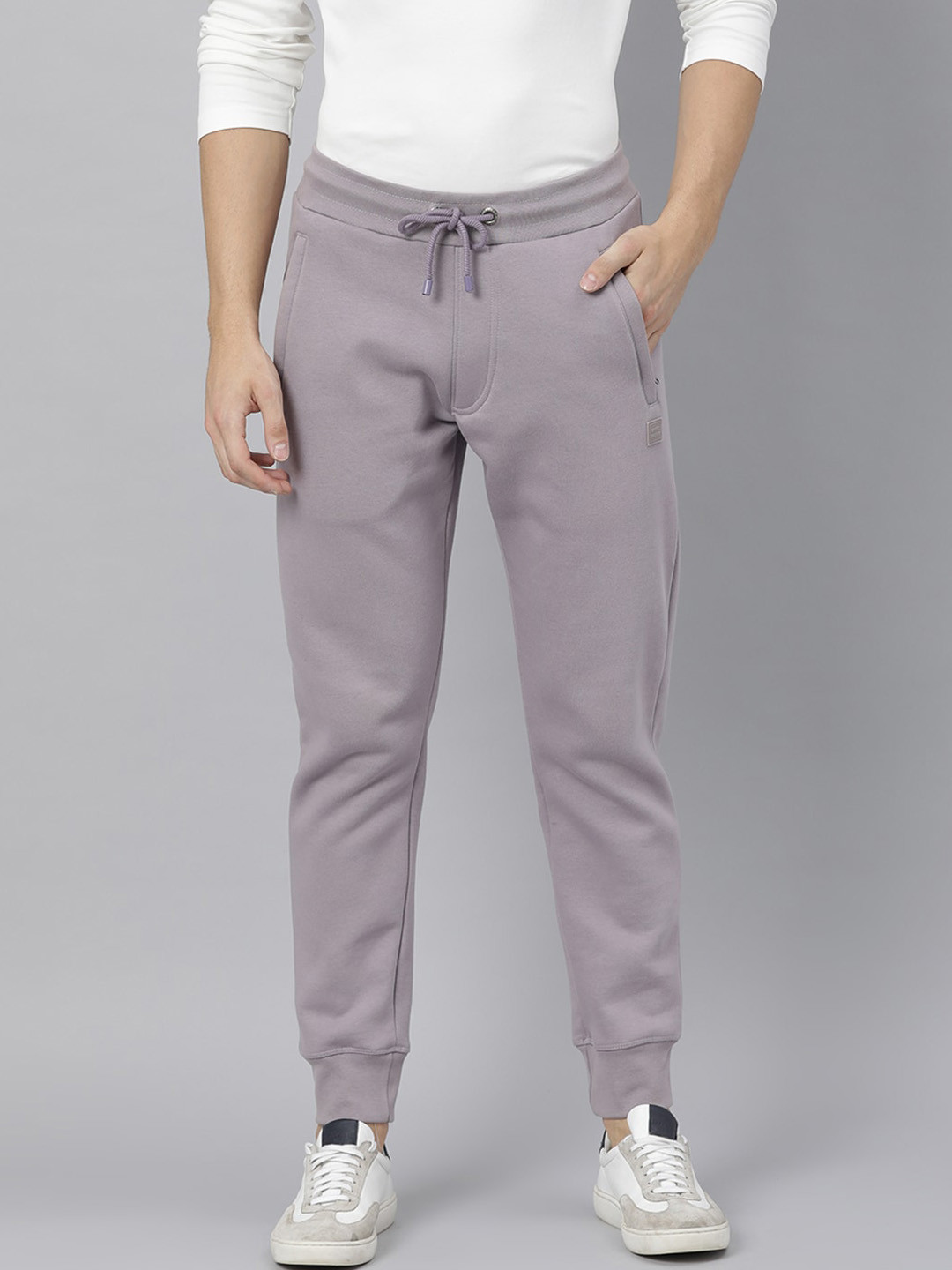 Buy RARE RABBIT Men Panama Slim Fit Solid Cotton Jogger - Track Pants ...