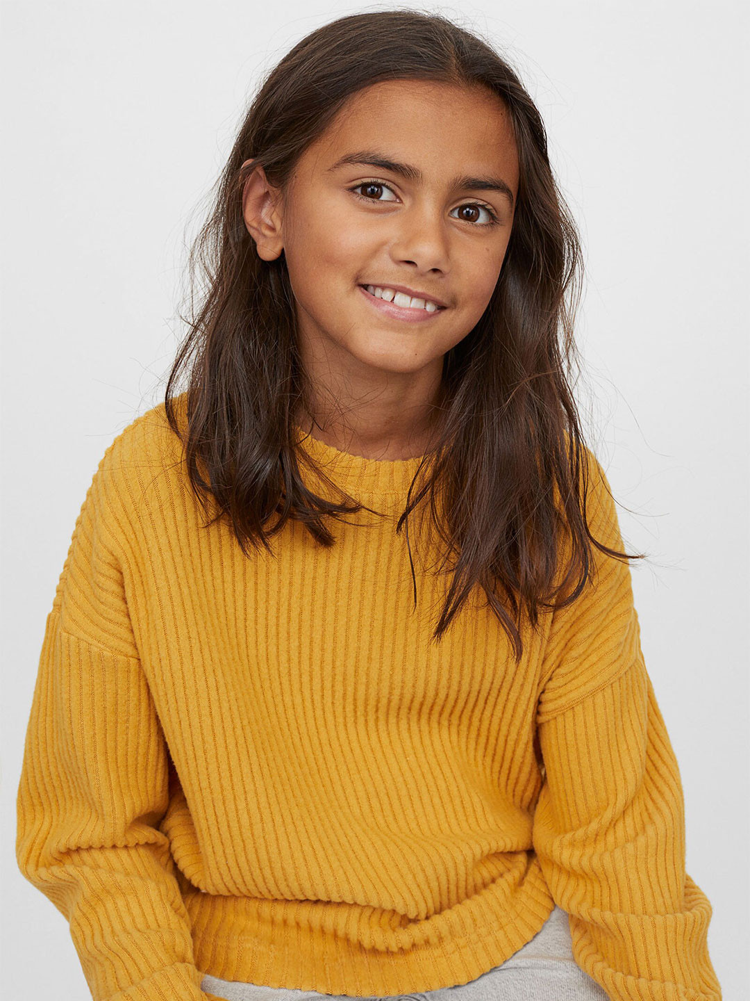 Buy H&M Girls Mustard Yellow Boxy Jumper - Sweaters for Girls 15993090 ...