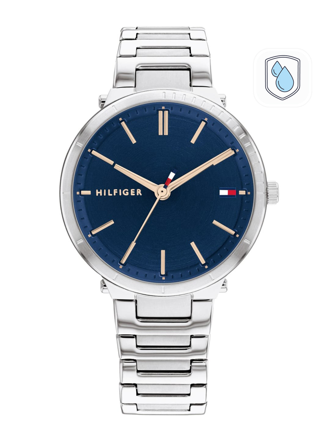Buy Tommy Hilfiger Women Navy Blue Stainless Steel Straps Analogue ...