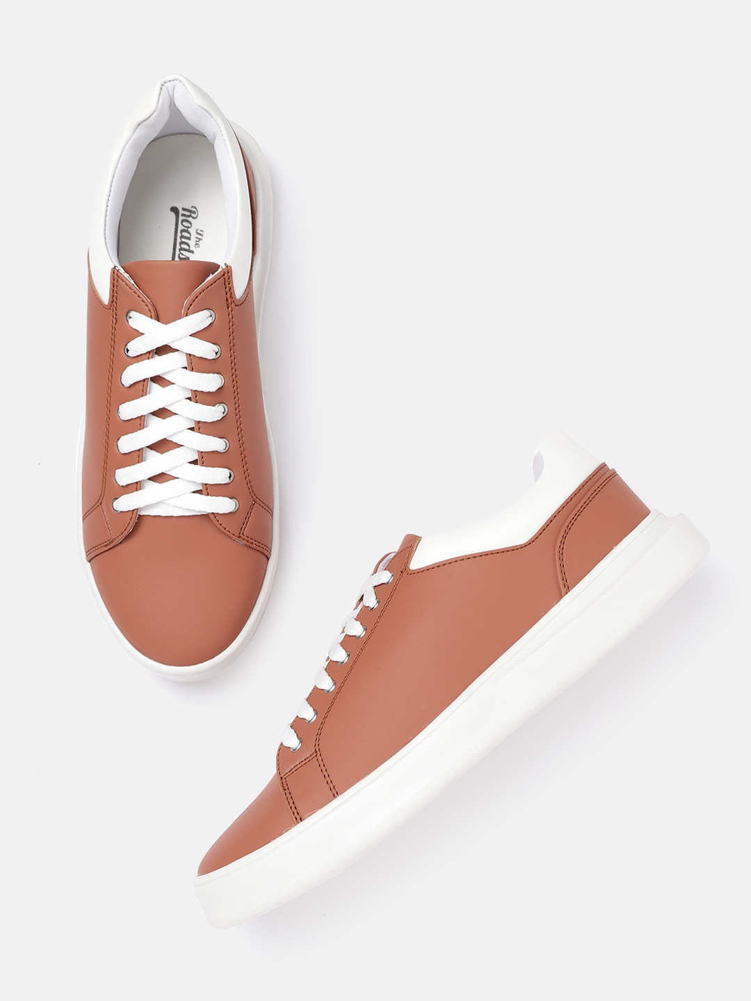 Buy The Roadster Lifestyle Co Women Rust Brown Solid Sneakers - Casual ...