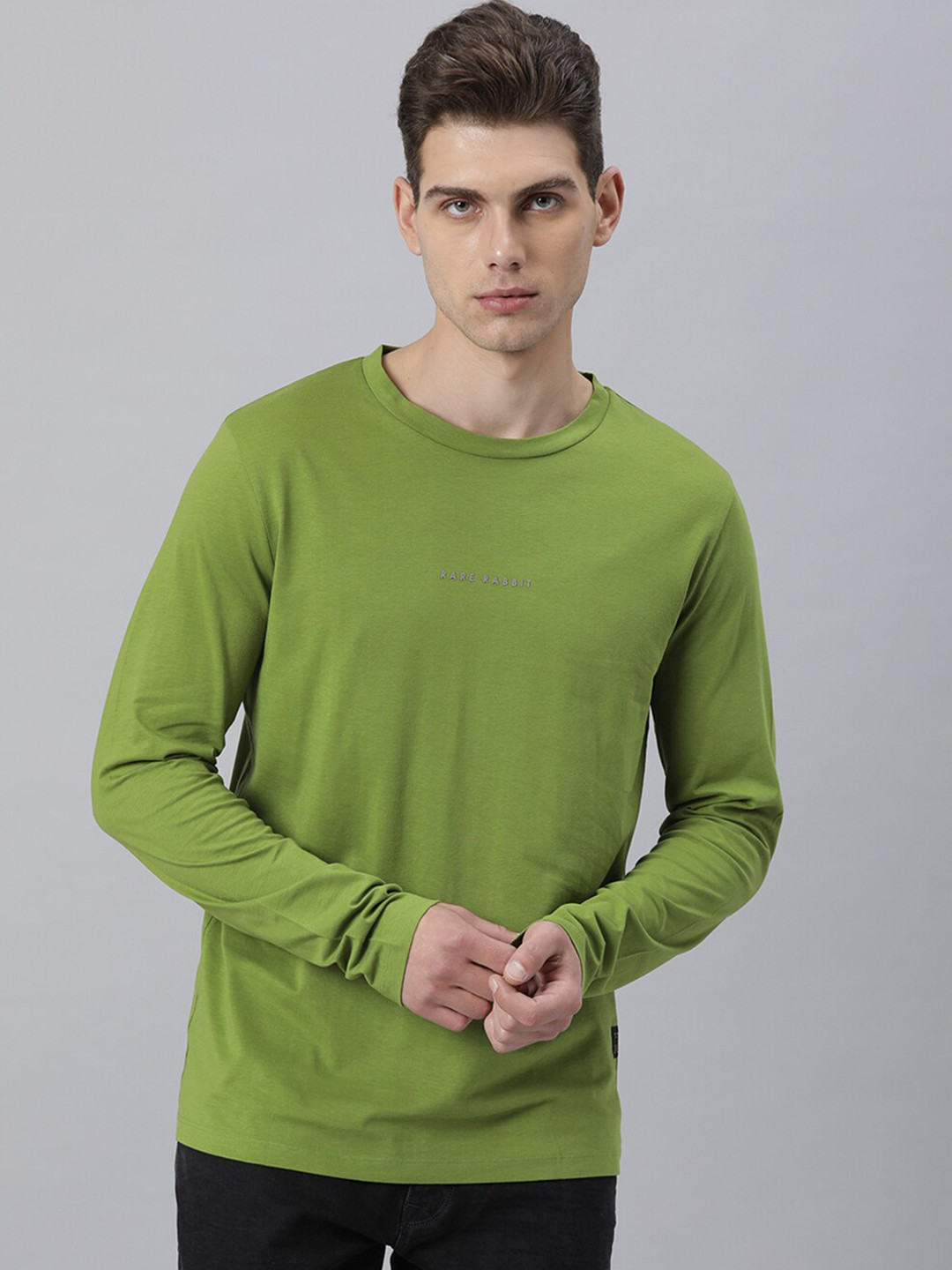Buy RARE RABBIT Men Rabbit Ls Slim Fit T Shirt - Tshirts for Men ...