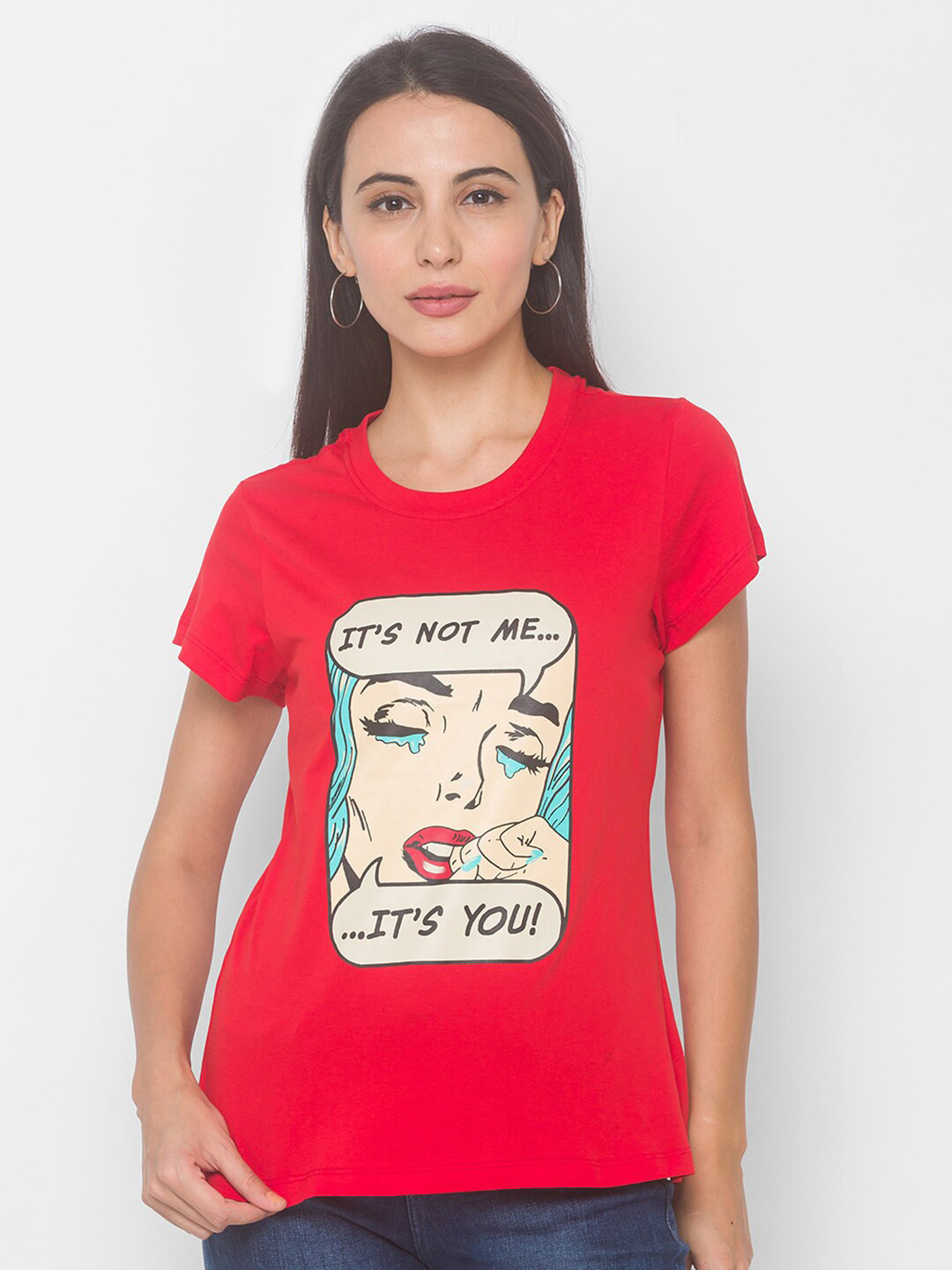 Buy Globus Women Red Printed T Shirt - Tshirts for Women 16014760 | Myntra