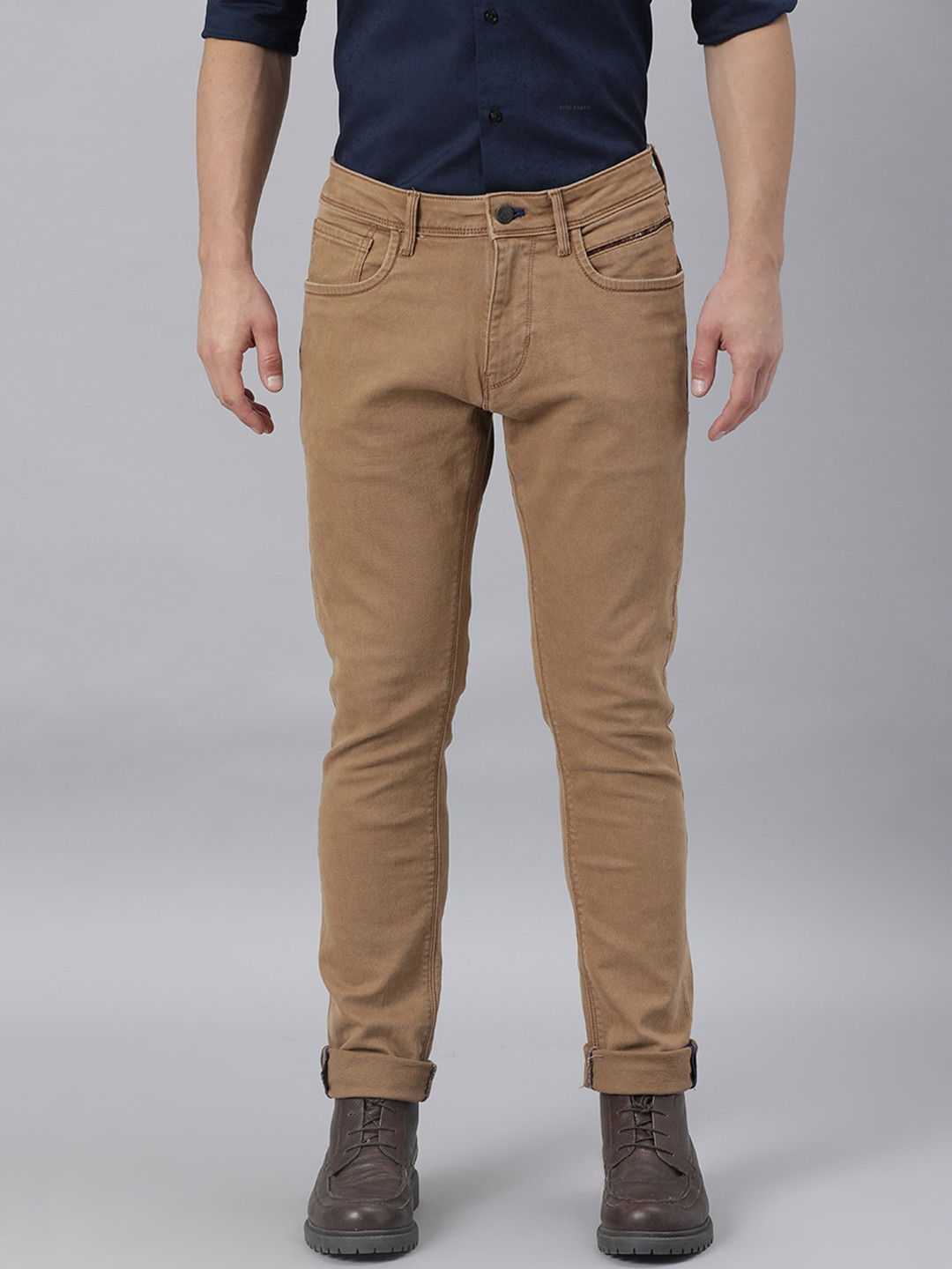 Buy RARE RABBIT Men Brown Slim Fit Jeans - Jeans for Men 16014908 | Myntra