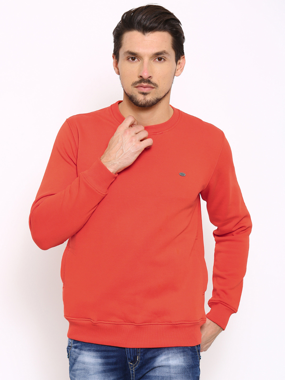 Buy Proline Orange Sweatshirt - Sweatshirts for Men 1602236 | Myntra