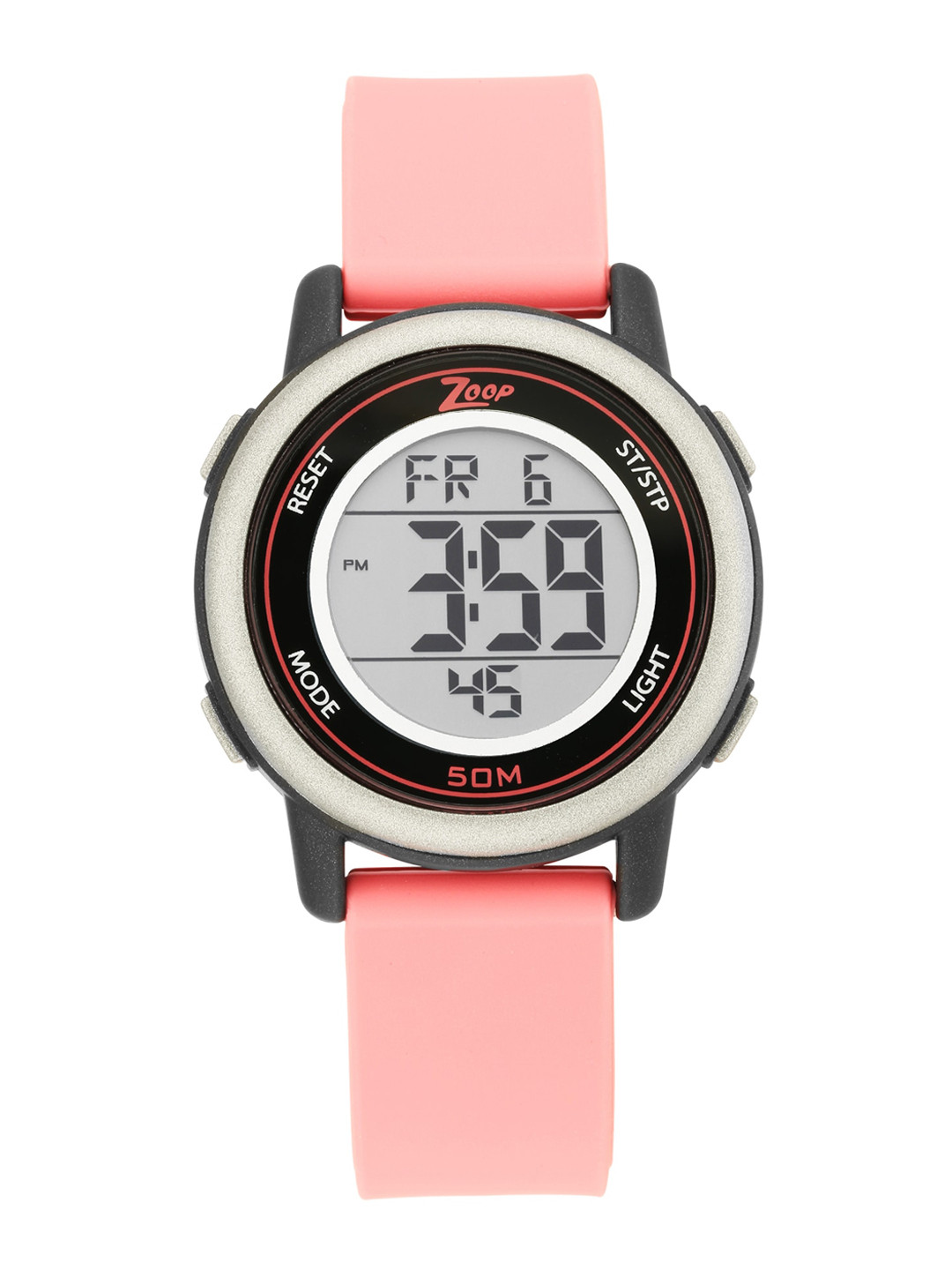 Buy ZOOP From TITAN Unisex Kids Grey Dial & Pink Straps Digital Watch ...