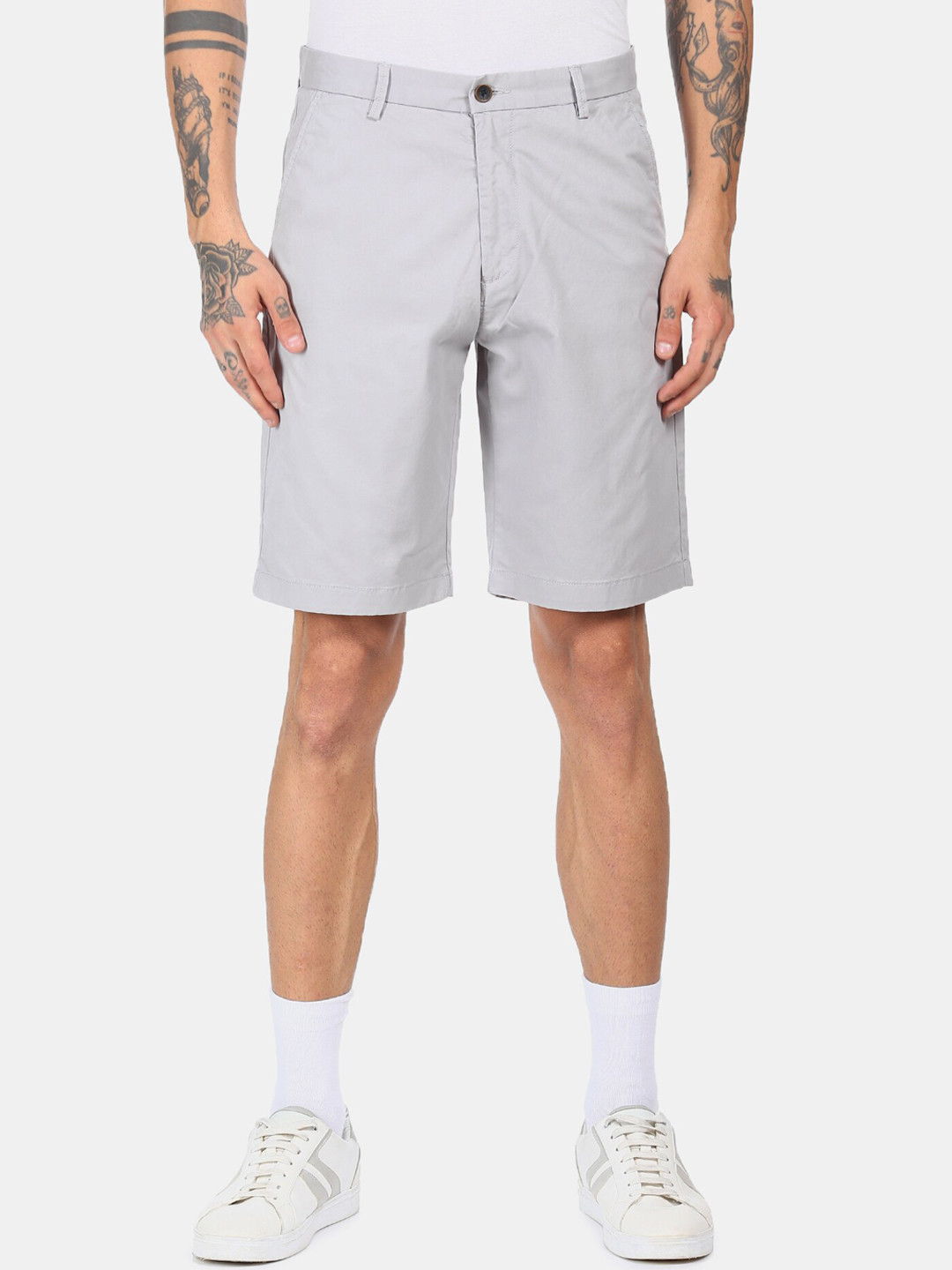 Buy Arrow Sport Men Grey Chino Shorts - Shorts for Men 16025156 | Myntra