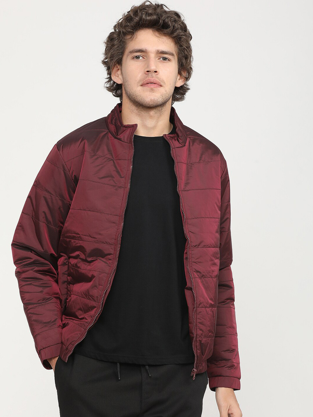Buy HIGHLANDER Men Red Puffer Jacket - Jackets for Men 16031140 | Myntra