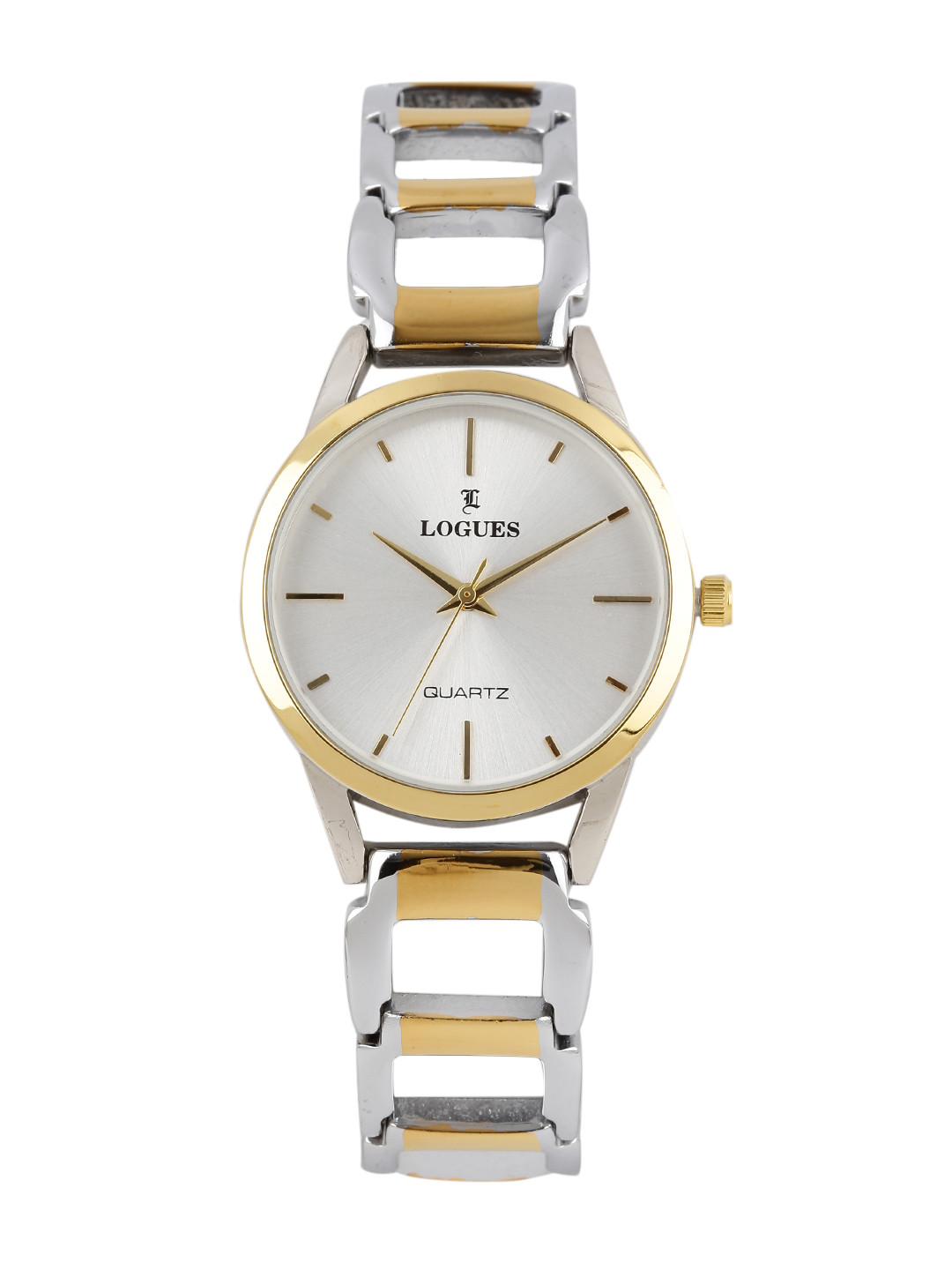 Buy LOGUES Women Silver Toned Analogue Watch 664BM - Watches for Women ...
