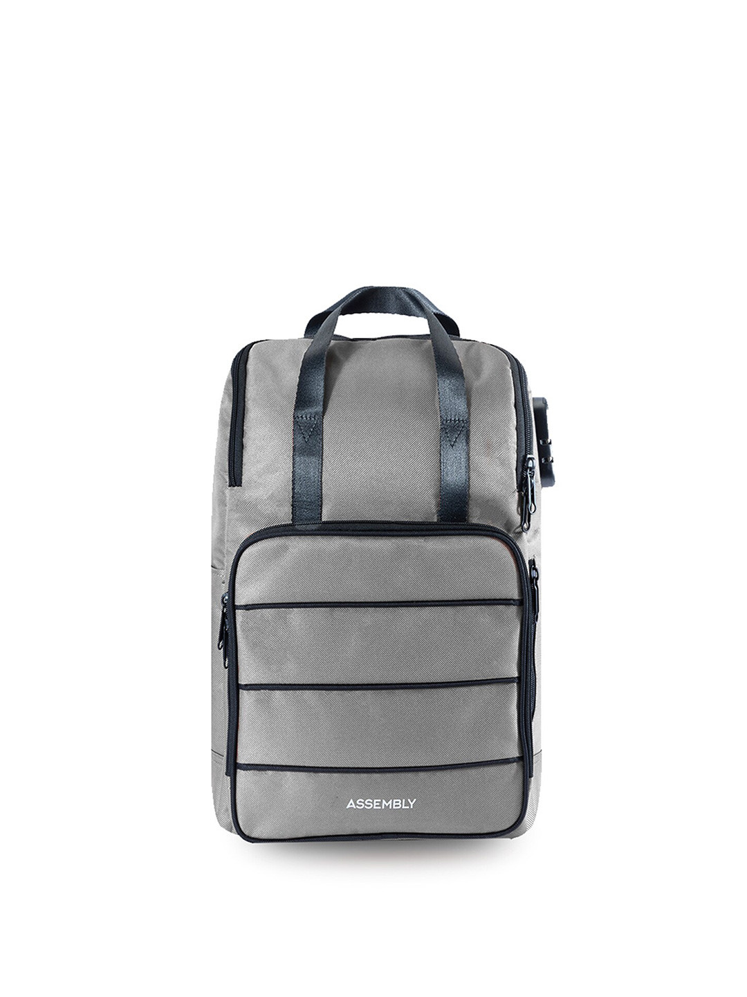 Buy THE ASSEMBLY Grey & Black 15.6 Inches Waterproof Laptop Backpack ...