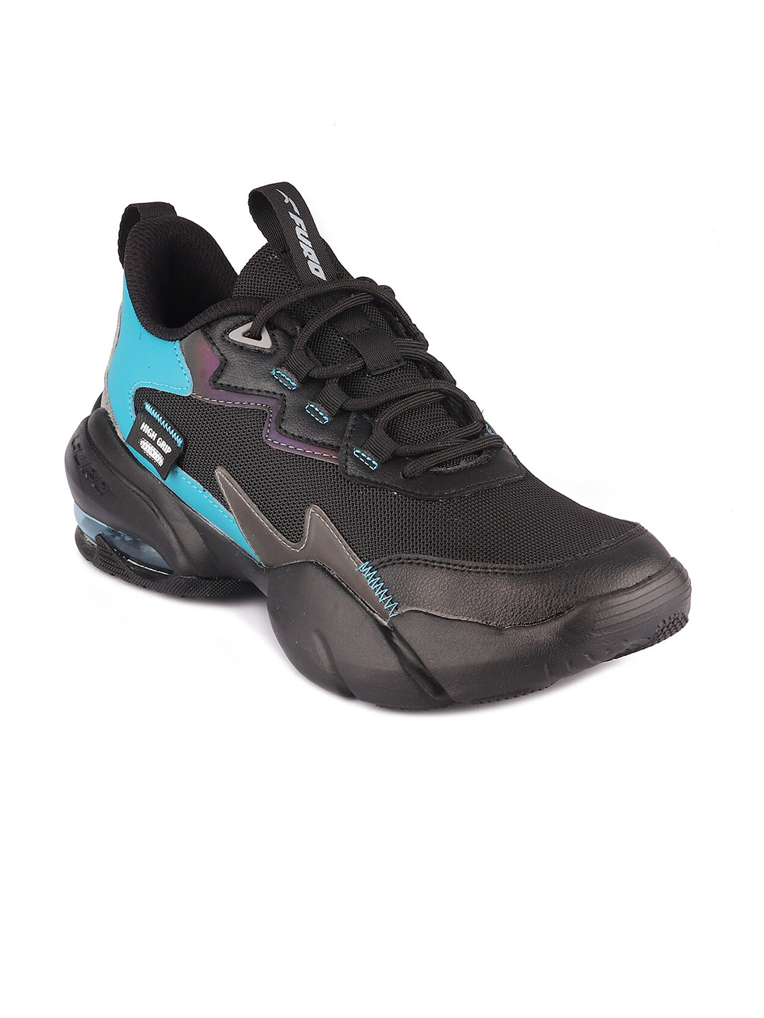 Buy FURO By Red Chief Men Black Mesh Running Non Marking Shoes - Sports ...