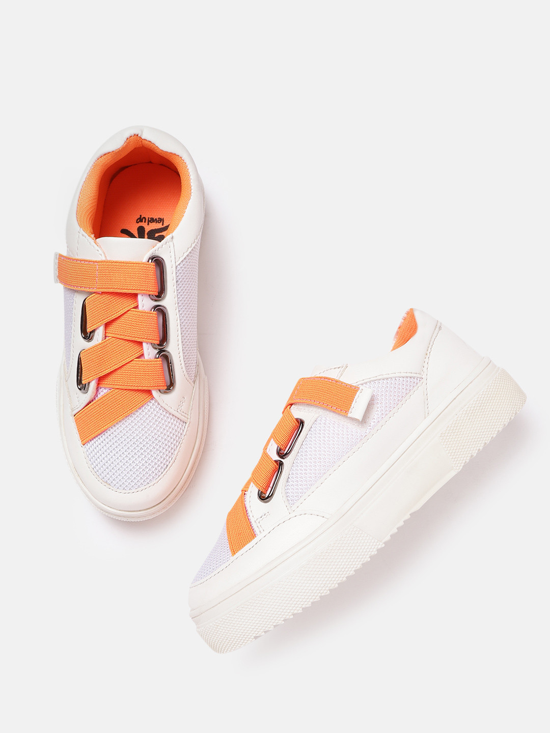 Buy YK Girls White Woven Design Sneakers - Casual Shoes for Girls ...