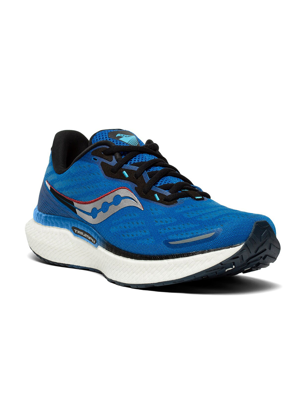 Buy Saucony Men Blue & Black Mesh Triumph 19 Running Shoes - Sports ...