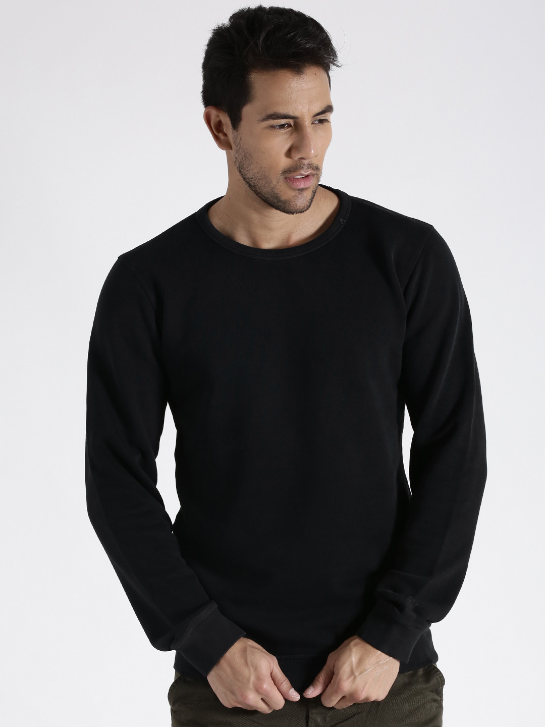 Buy Replay Black Sweatshirt - Sweatshirts for Men 1607877 | Myntra