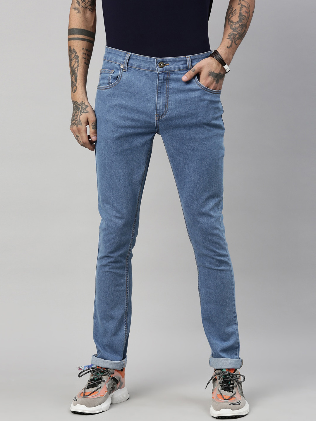 Buy Breakbounce Men Blue Skinny Fit Jeans - Jeans for Men 16083160 | Myntra