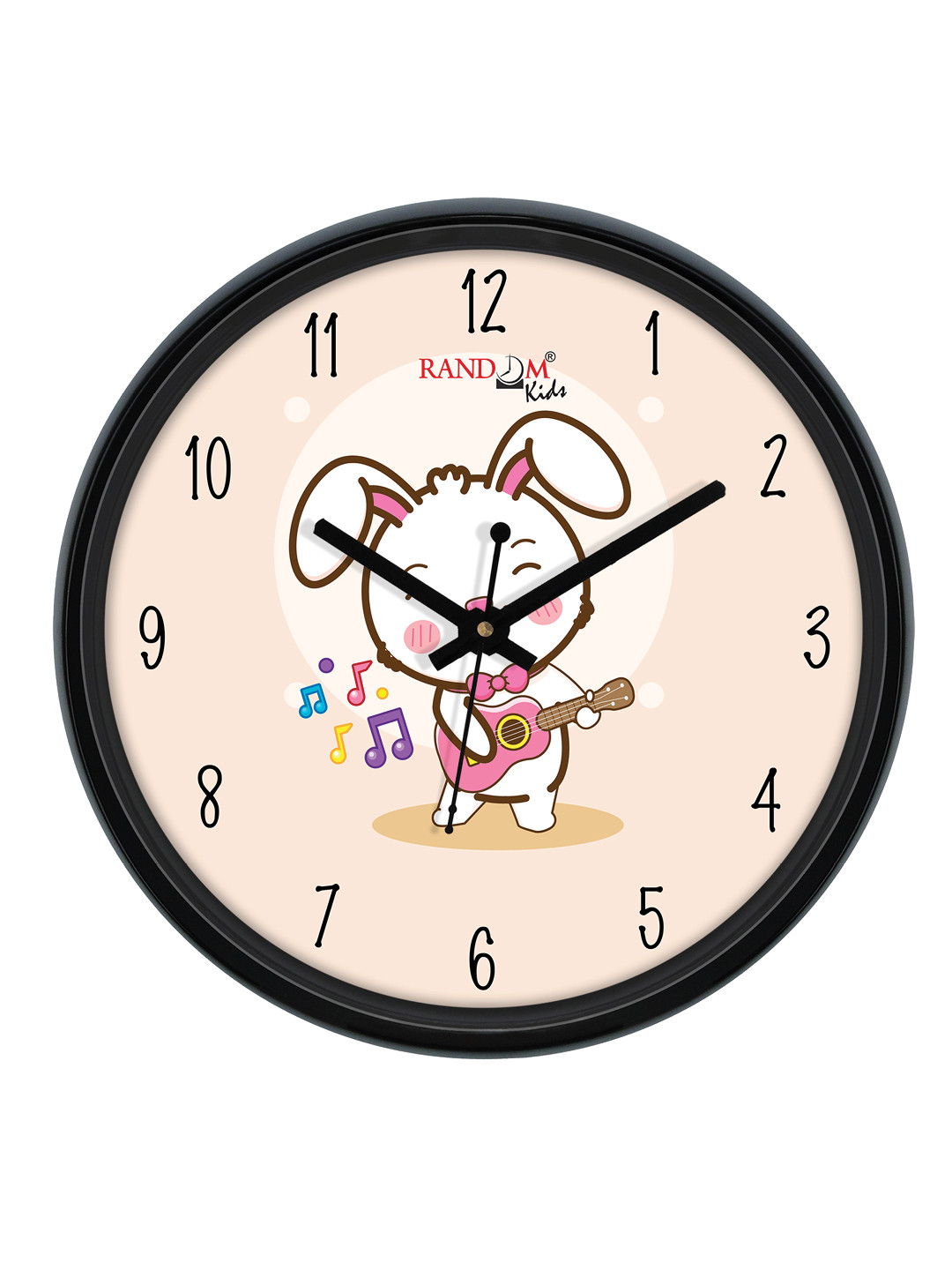 Buy RANDOM Unisex Kids Red & Brown Printed Contemporary Wall Clock ...
