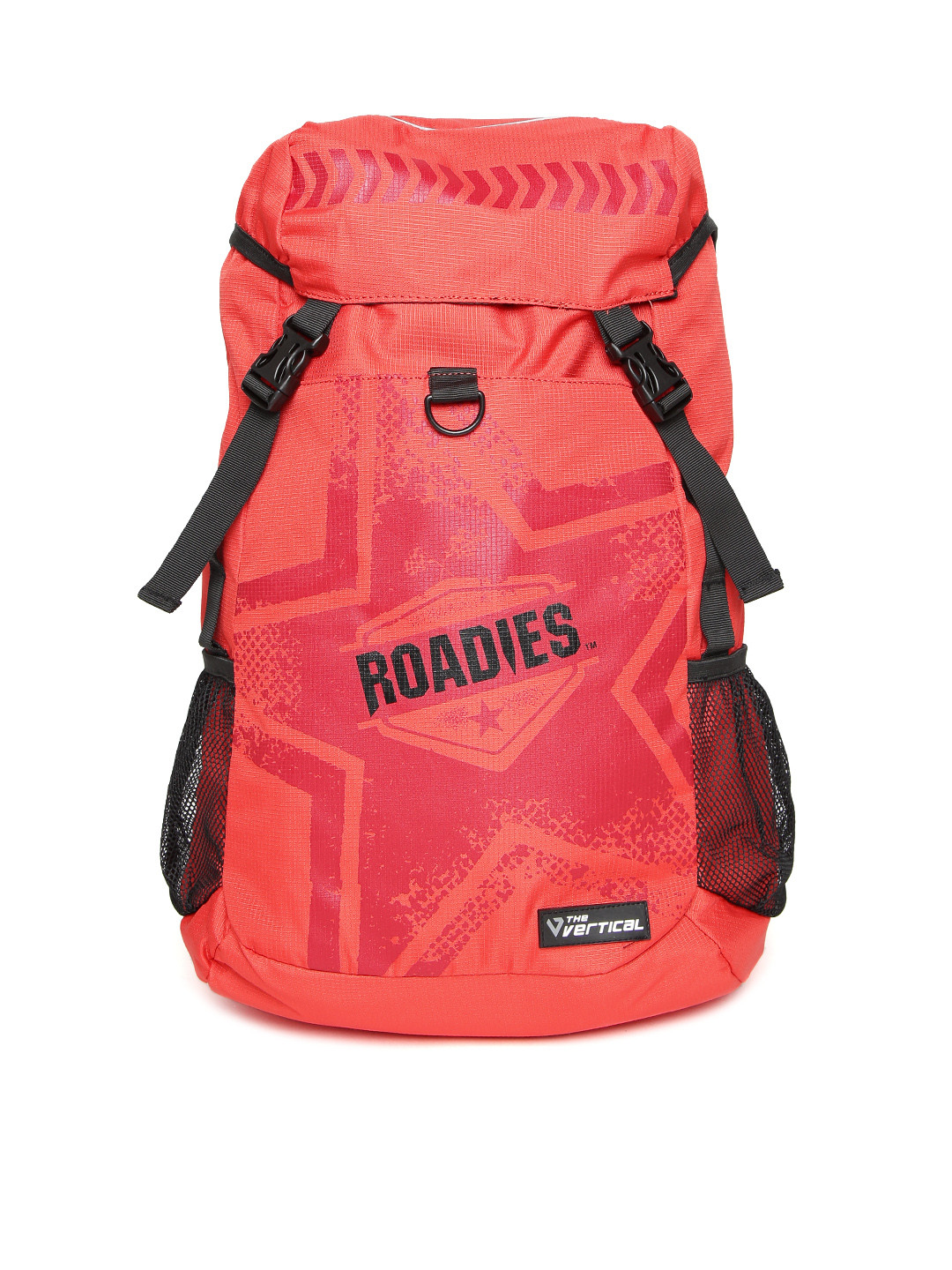 Buy Roadies By THe VerTicaL Unisex Red Printed Backpack - Backpacks for ...