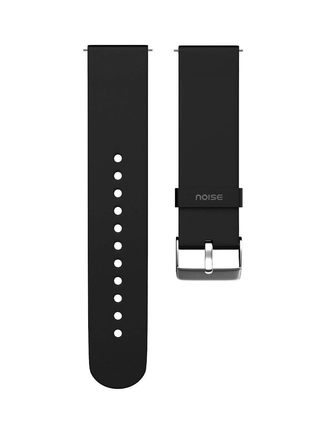 Buy NOISE Black Solid Silicone Smartwatch Strap - Watch Straps for ...