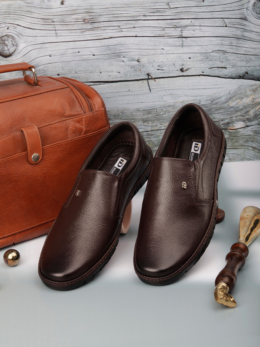 Buy ID Men Brown Leather Formal Shoe - Formal Shoes for Men 16101762 ...