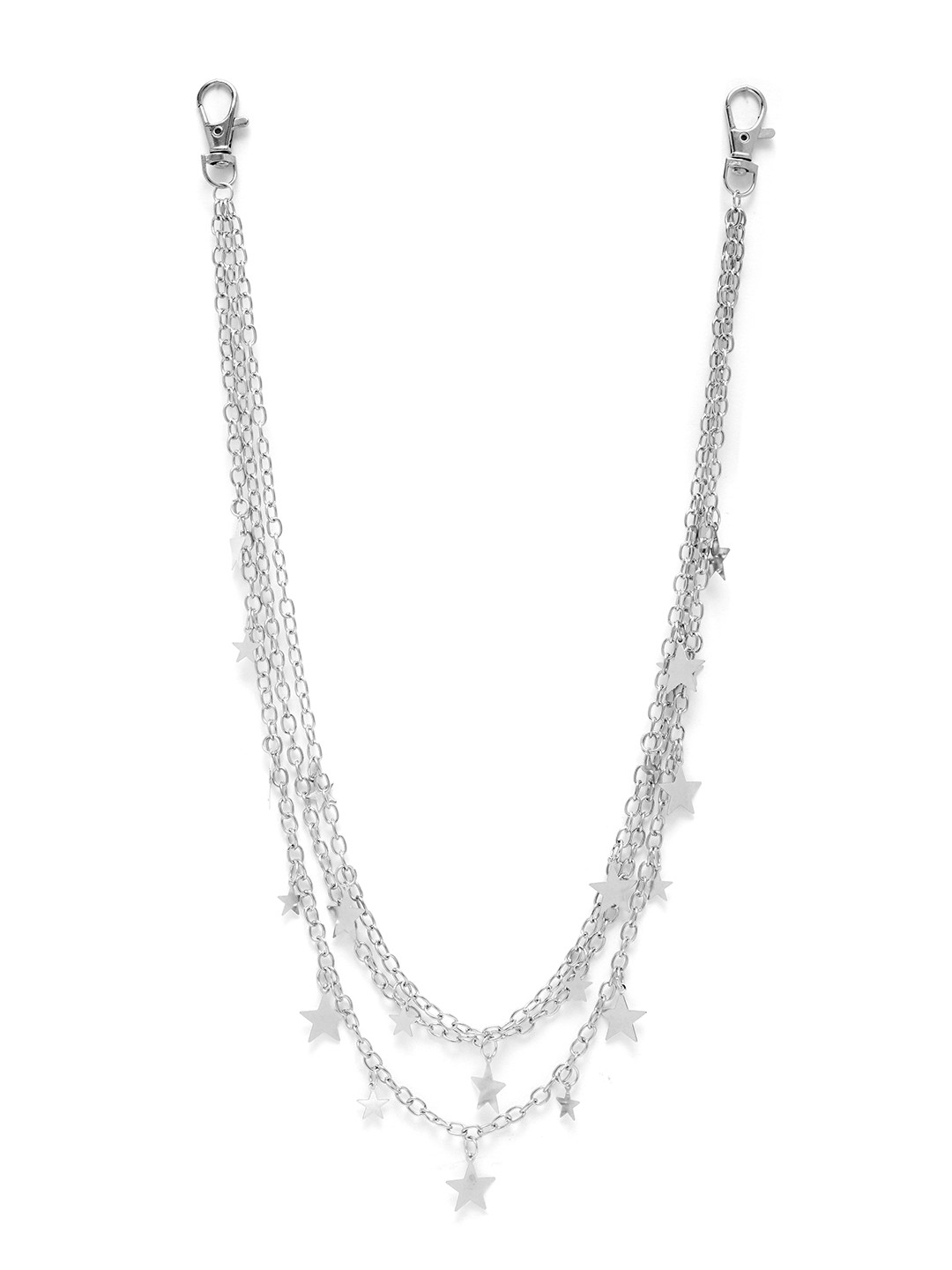 Buy URBANIC Silver Toned Layered Body Chain - Necklace And Chains for ...
