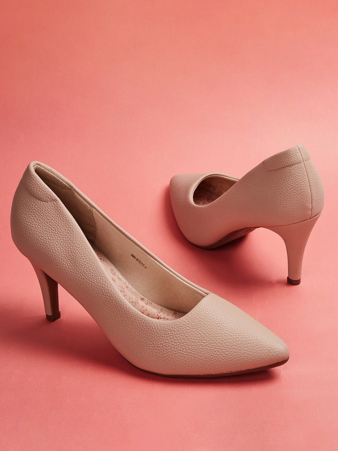 Buy CODE By Lifestyle Beige Pump Heels - Heels for Women 16106456 | Myntra