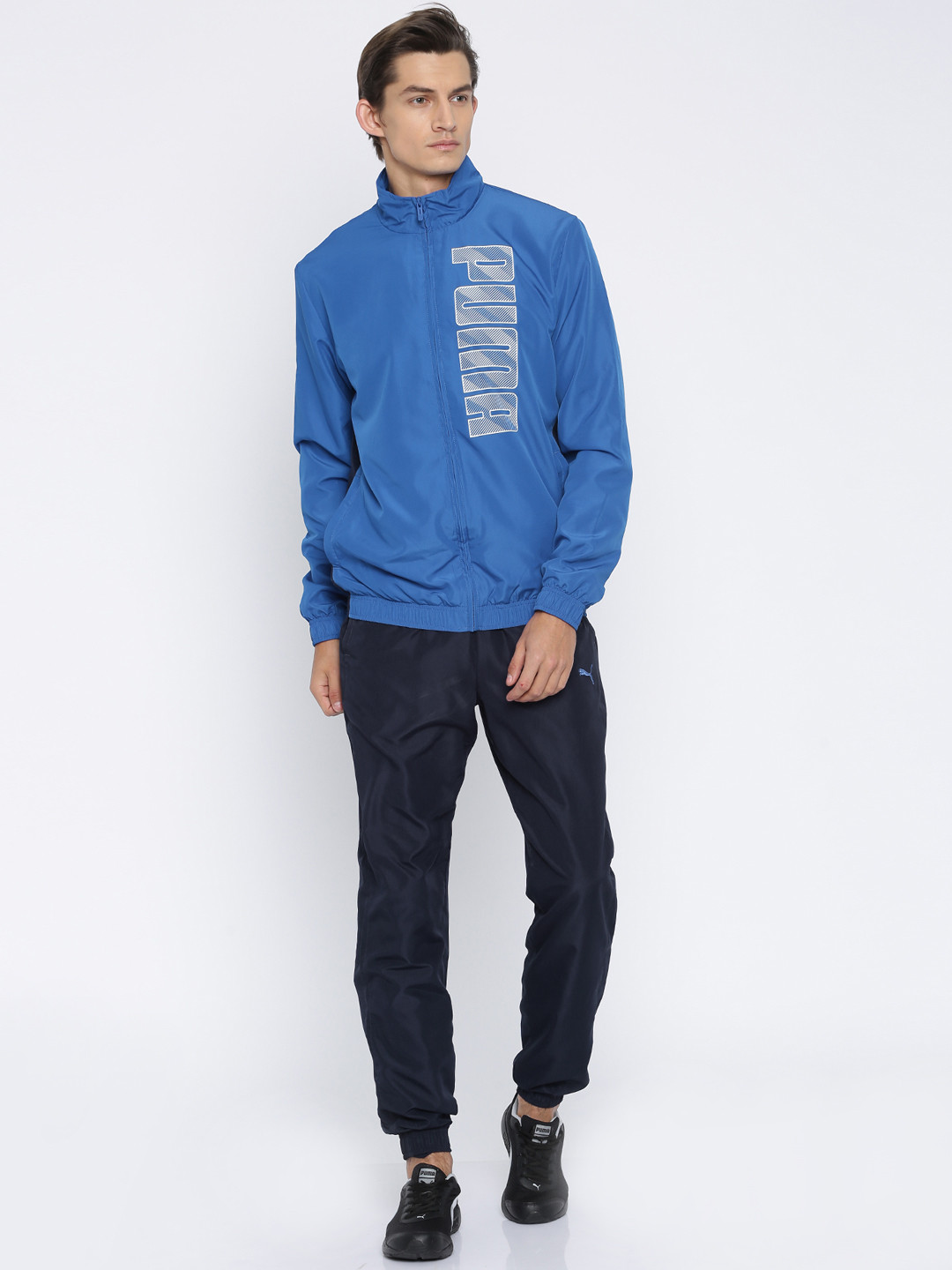 Buy PUMA Blue Graphic Printed Tracksuit - Tracksuits for Men 1611333 ...