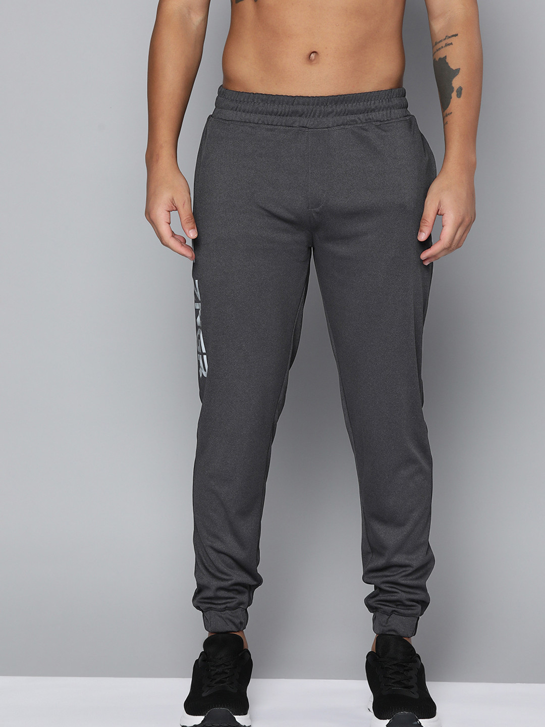 Buy Slazenger Men Black Solid Running Joggers - Track Pants for Men ...