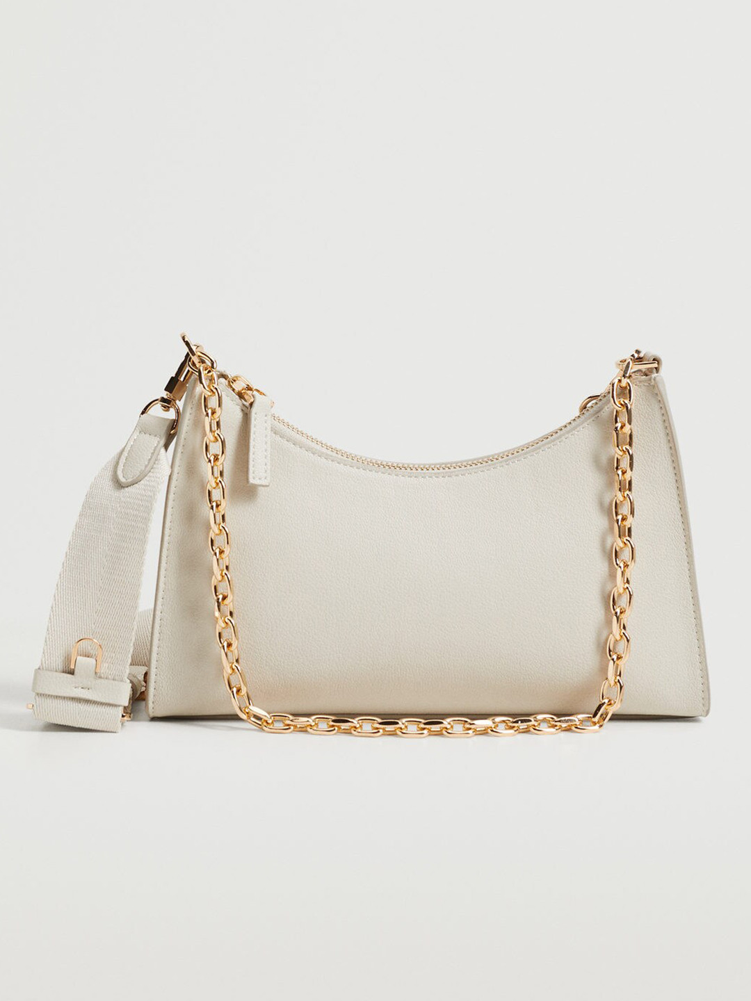 Buy MANGO White Structured Baguette Bag - Handbags for Women 16125106 ...