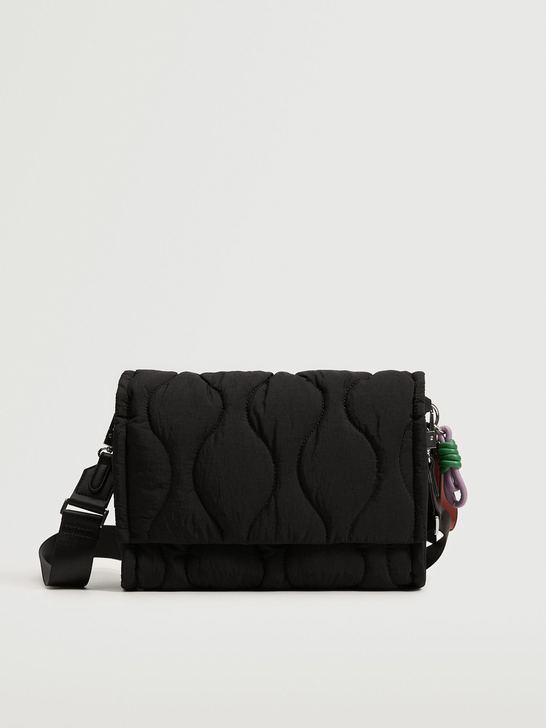 Buy MANGO Black Quilted Sling Bag - Handbags for Women 16125158 | Myntra