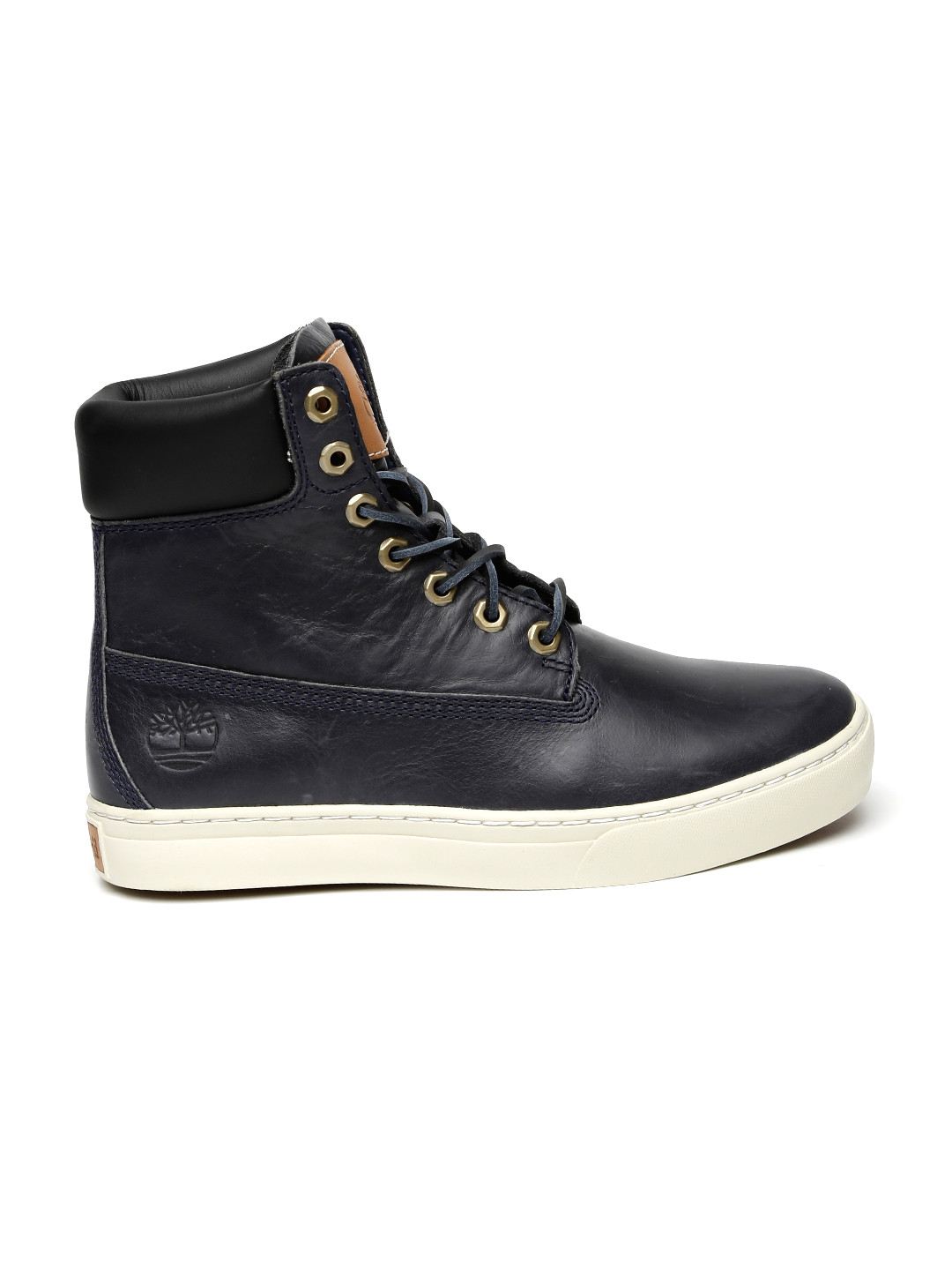 Buy Timberland Men Navy High Tops Leather Sneakers - Casual Shoes for ...